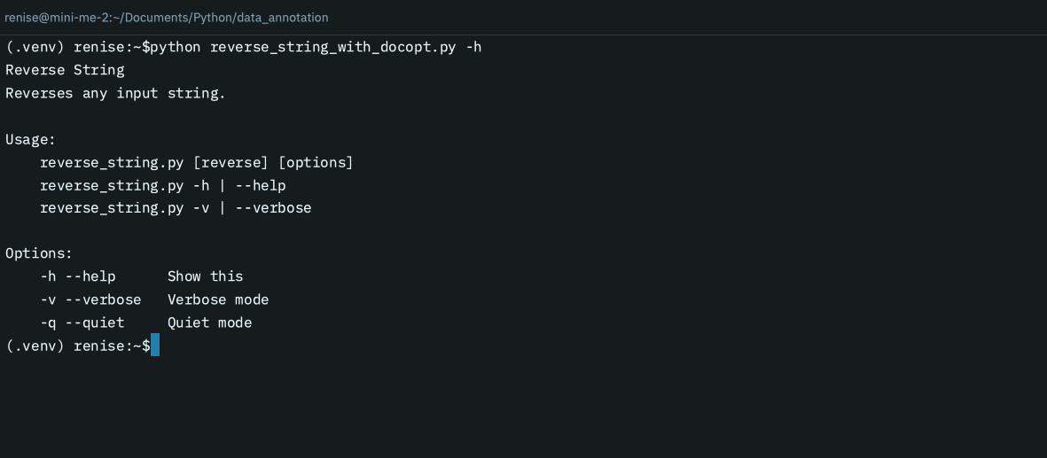 Using Docopt to Create CLI Documentation - Visually Written